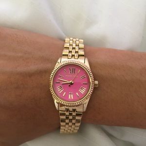 Michael Kors | Jewelry | Michael Kors Pink And Gold Watch | Poshmark